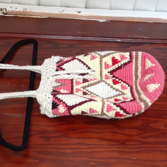 No Name | Bags | Crochet Aztec Drawl String Bag 2 Inches Top To Bottom ...